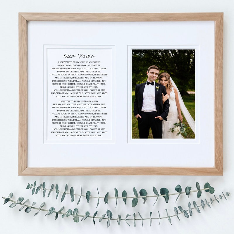 Vows Framed - Etsy