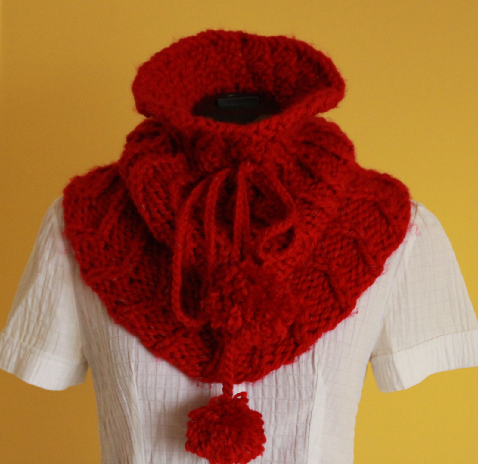 HAND KNITTING PATTERN Neck Warmer Scarf Knitting, Woman Accessories ...