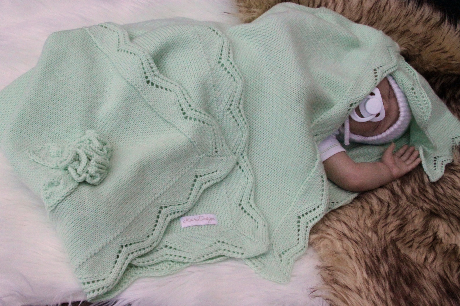 MACHINE KNITTING PATTERN- Baby Blanket Knitting Pattern, Machine ...