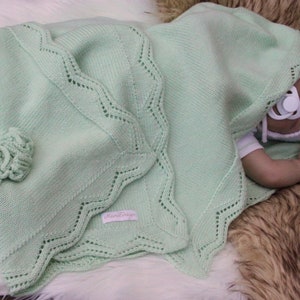 MACHINE KNITTING PATTERN- Baby Blanket Knitting Pattern, Machine ...
