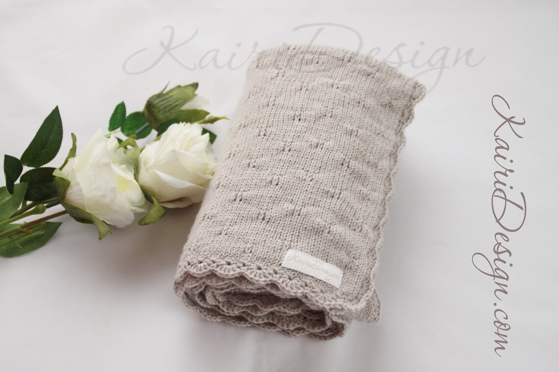 MACHINE KNITTING PATTERN- Baby Blanket, Stroller Knitting Pattern ...