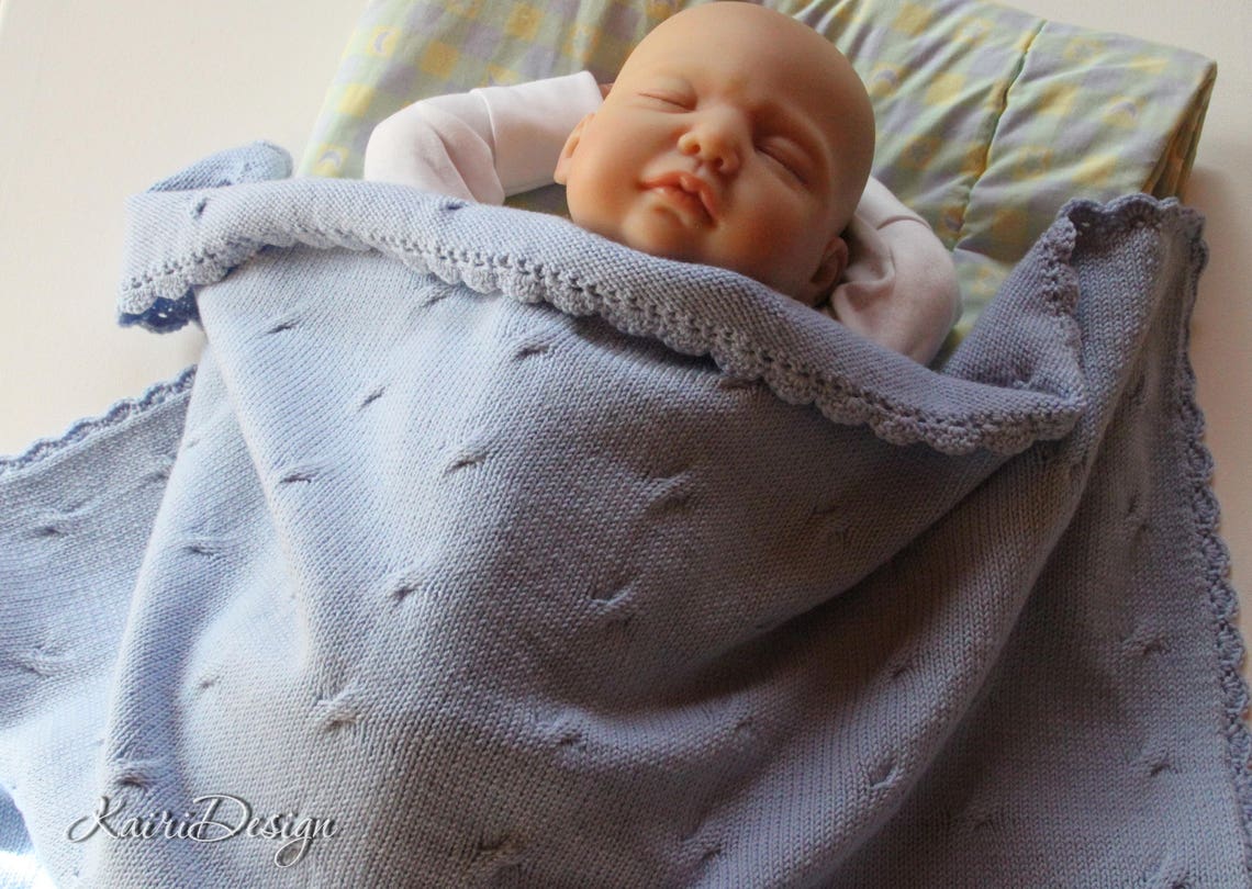 Machine Knitting Pattern Baby Blanket Stroller Knitting Pattern PDF ...