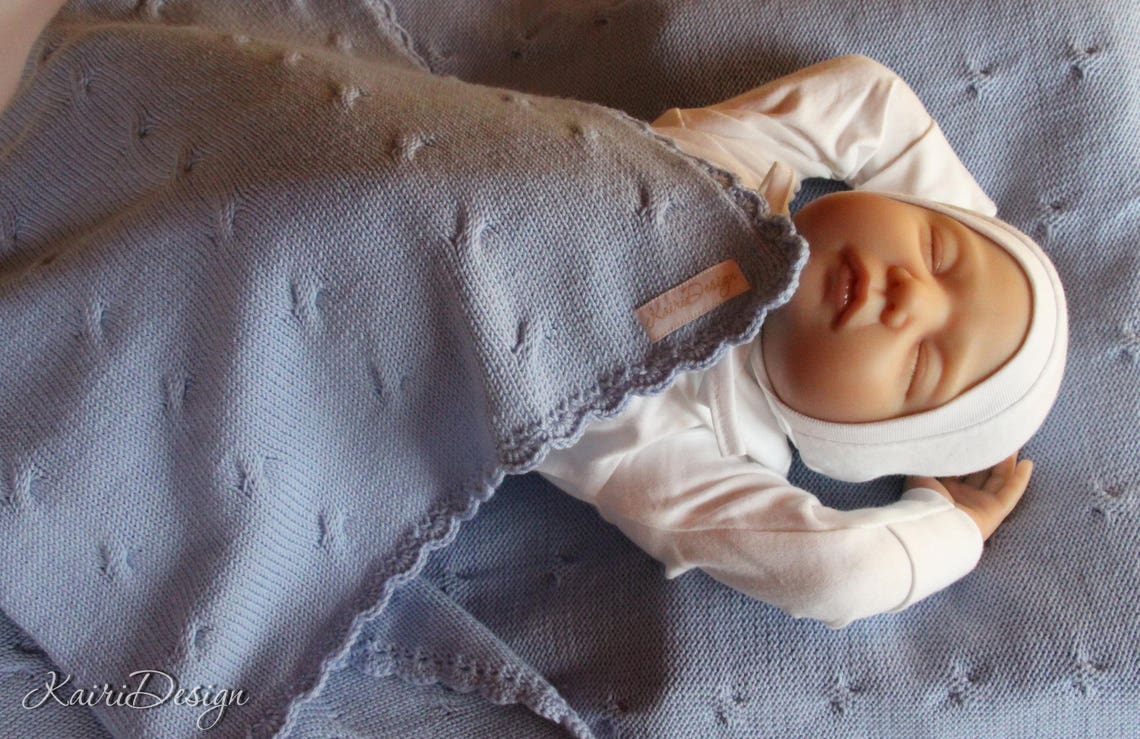 Machine Knitting Pattern Baby Blanket Stroller Knitting Pattern PDF ...