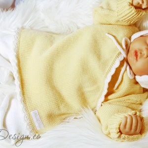 MACHINE KNITTING Pattern- Baby Knitted Set With Pants and Jacket ...