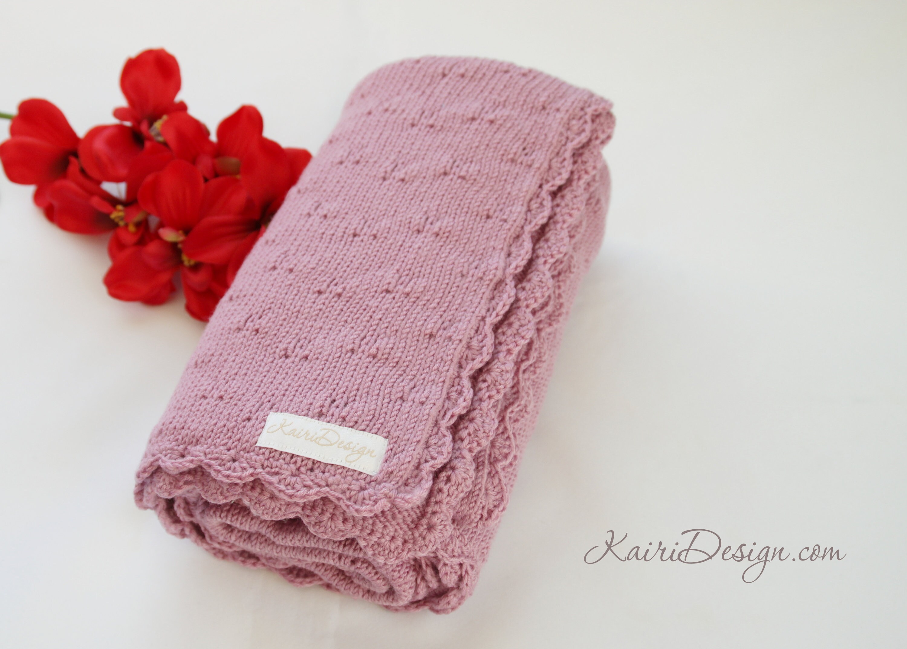 MACHINE KNITTING PATTERN- Baby Blanket, Stroller Knitting Pattern ...