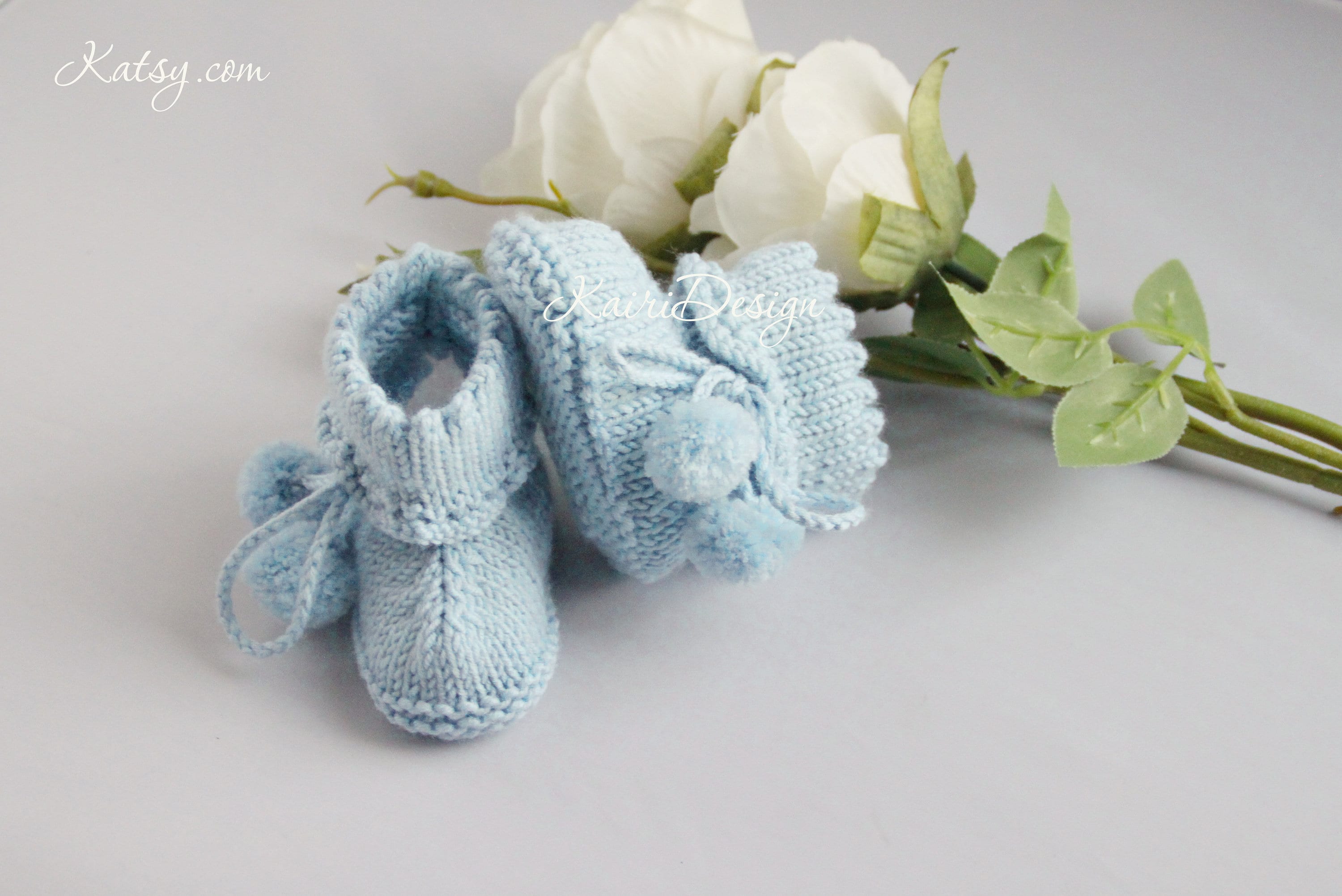 HAND KNITTING PATTERN- Baby Booties Knitting, Booties for Newborn, Easy ...