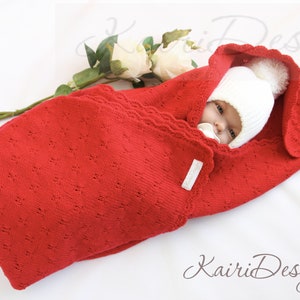 MACHINE KNITTING PATTERN- Baby Blanket, Stroller Knitting Pattern ...