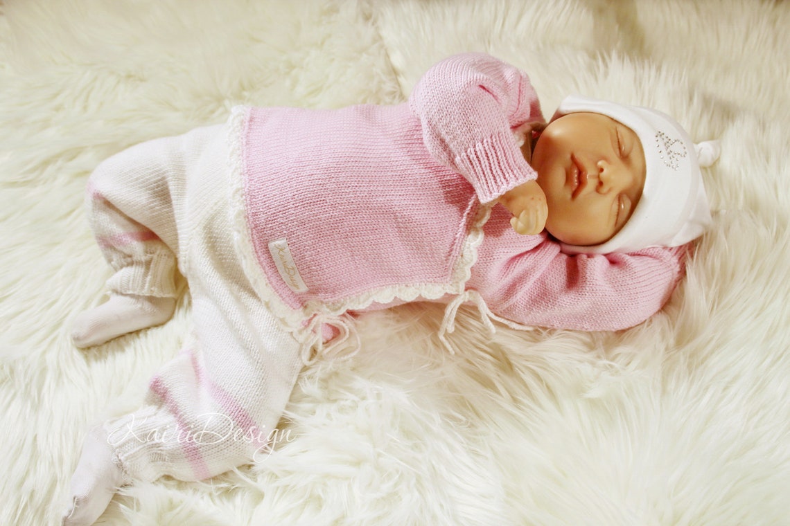MACHINE KNITTING Pattern Baby Knitted Set With Pants and | Etsy