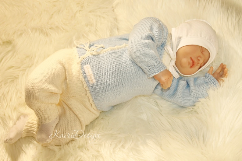 MACHINE KNITTING Pattern- Baby Knitted Set With Pants and Jacket ...