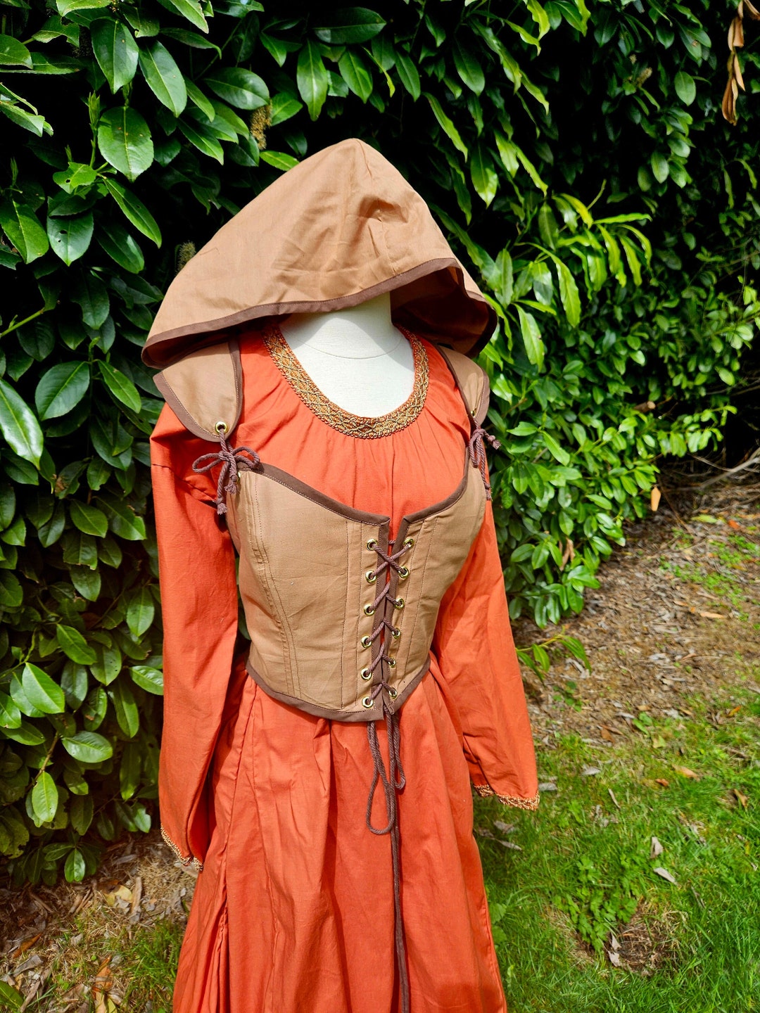 20% OFF! 36" Bar Maid Bodice in Tan and Brown - Etsy