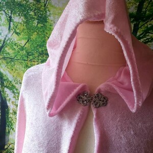Full Cloak in Pink Velvet - Etsy
