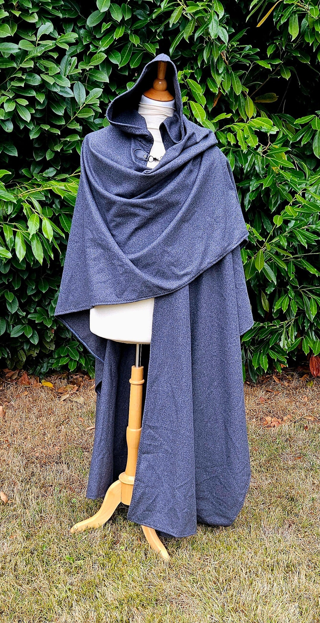 Traveling Cloak in Smoke Gray Wool - Etsy