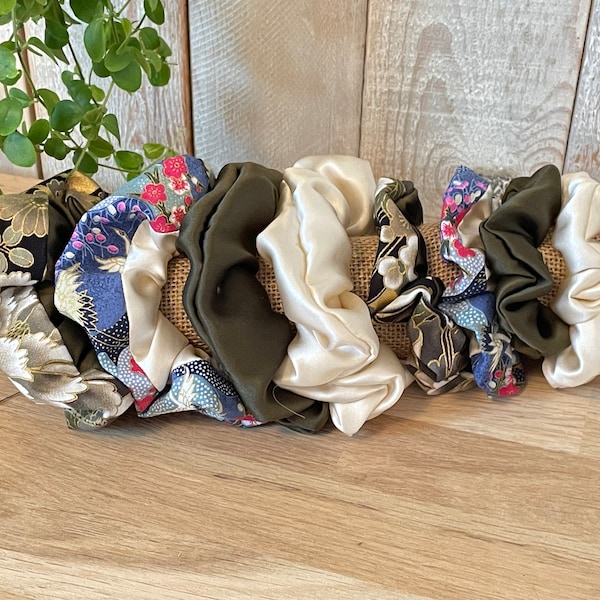 Silk Scrunchie - Etsy