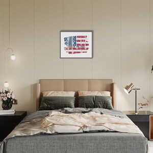 Land of the Free, Printable Wall Art, Stars and Stripes, Weathered ...