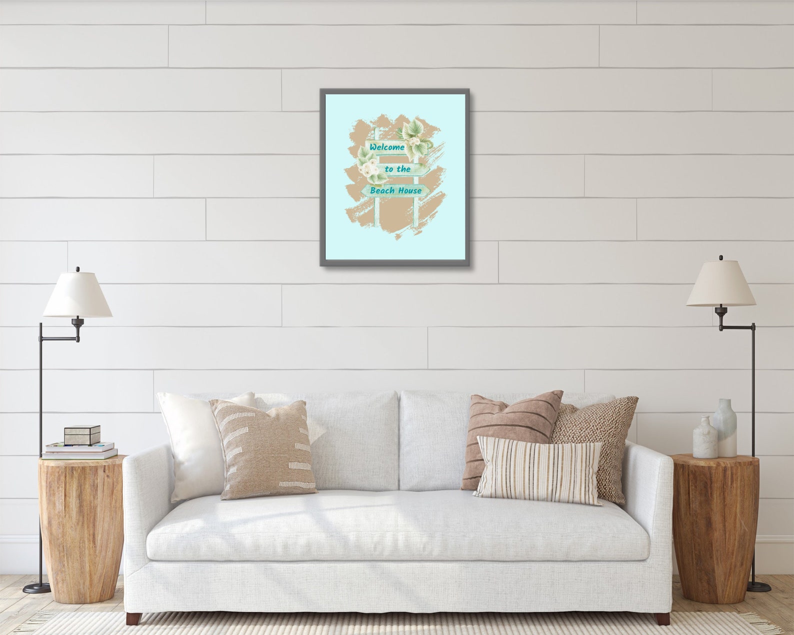 Welcome Beach House, Wall Art Printable, Printable Home Decor, Welcome ...
