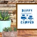 Happy Camper, Printable Wall Art, Class C RV, Motorhome Decor, Camper ...