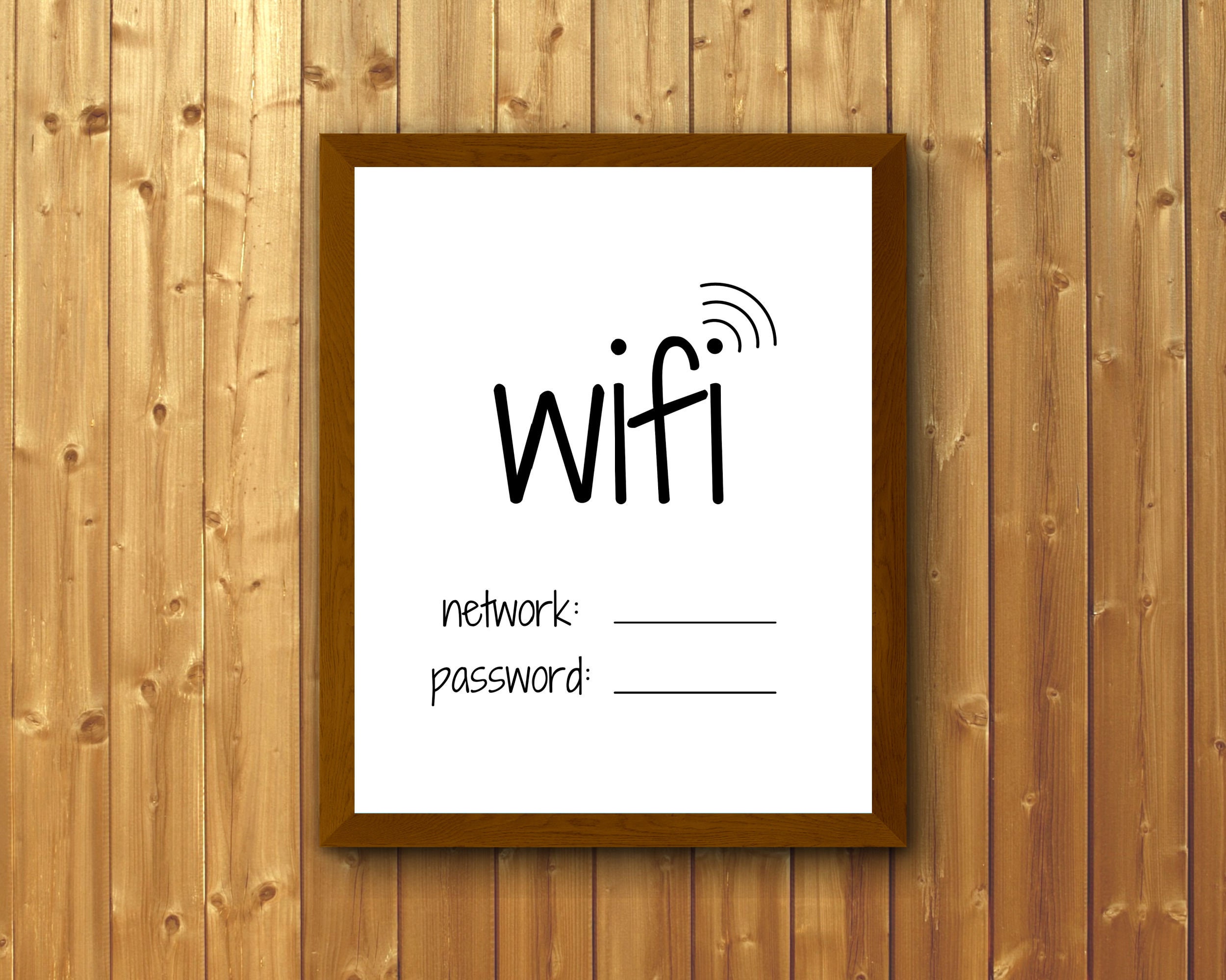 Wifi Printable, Internet Password, Download Printable, Beach House Sign ...
