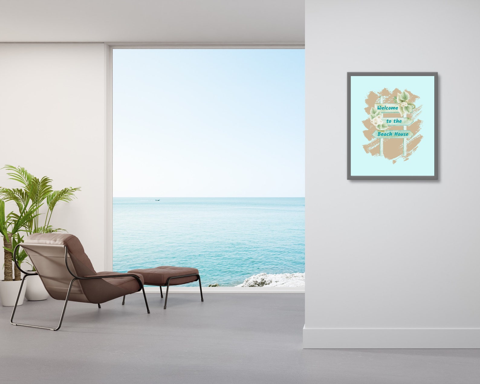 Welcome Beach House, Wall Art Printable, Printable Home Decor, Welcome ...