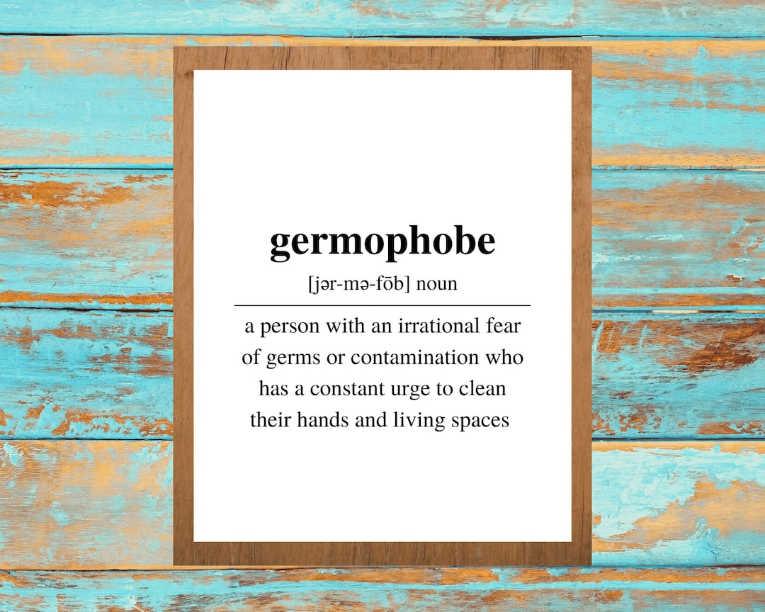 Germophobe Definition, Printable Art, Awareness Sign, Doctor Office ...