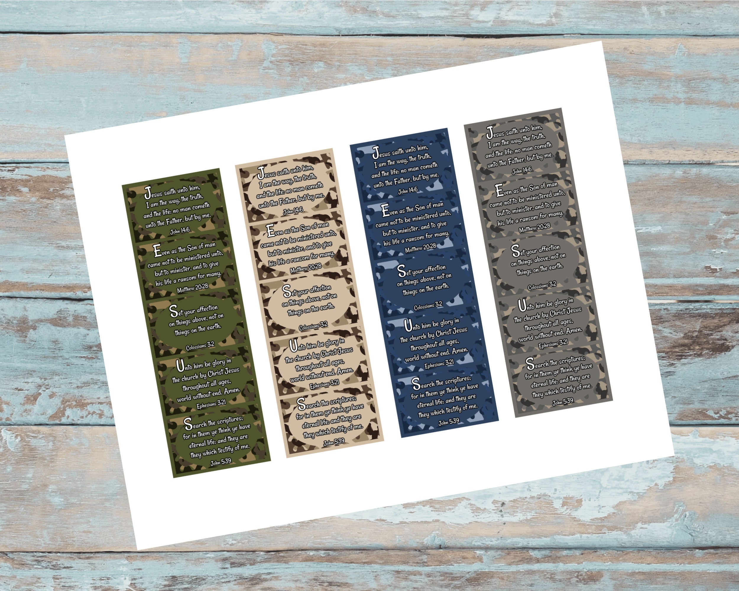 Bible Verses Printable Bookmarks, Jesus Bookmarks, Faith Bookmarks ...