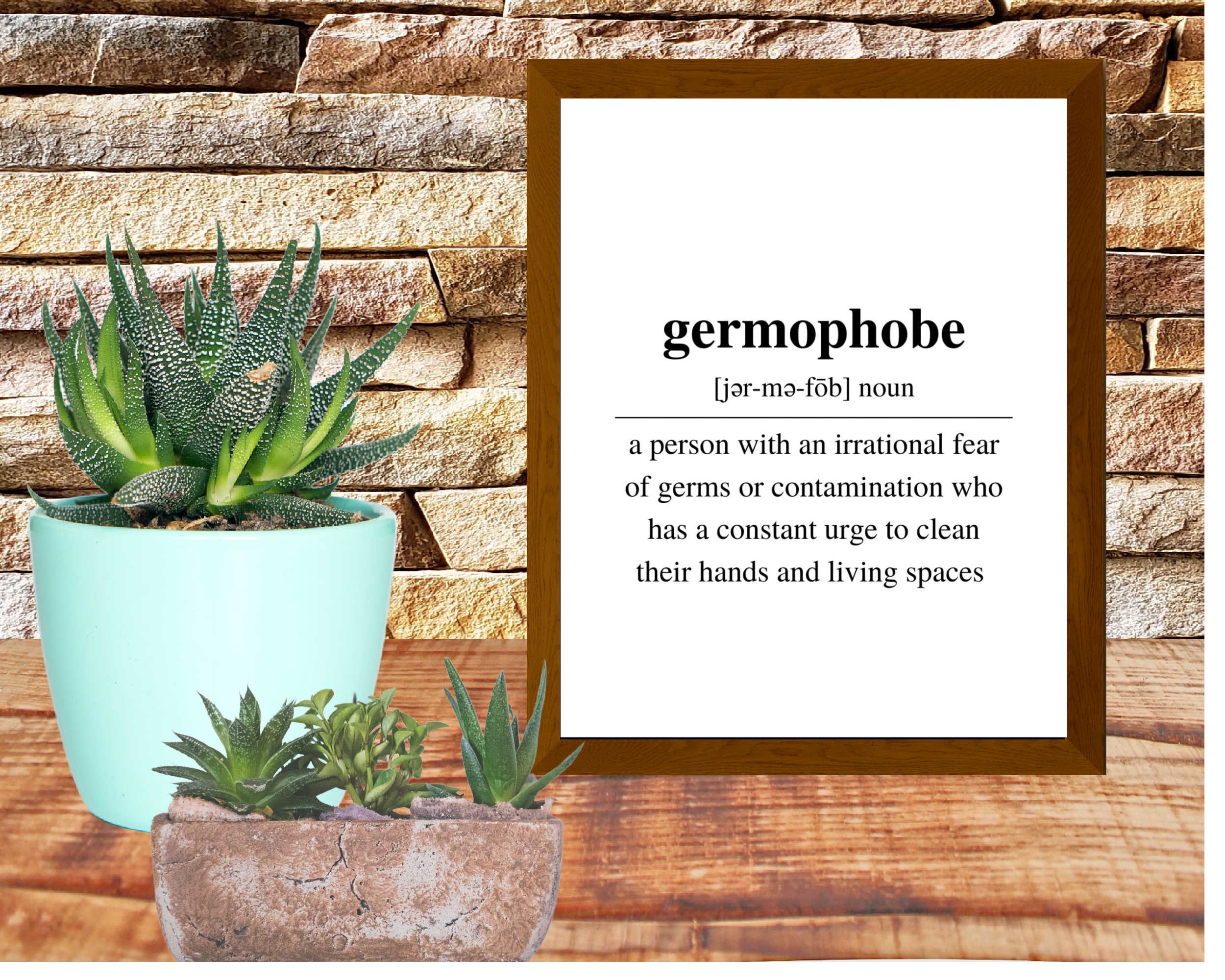 Germophobe Definition, Printable Art, Awareness Sign, Doctor Office ...