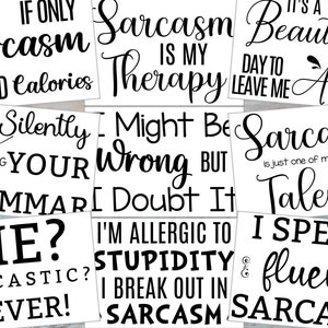 Printable Ink Saver Sarcastic Snarky Funny Cards - Etsy