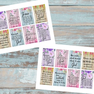 Bible Verse Printable Cards, Lunch Box Notes, Printable Scripture Cards ...