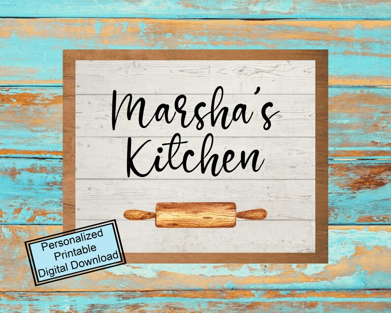 Custom Kitchen Sign Personalized Kitchen Décor Wall Art - Etsy