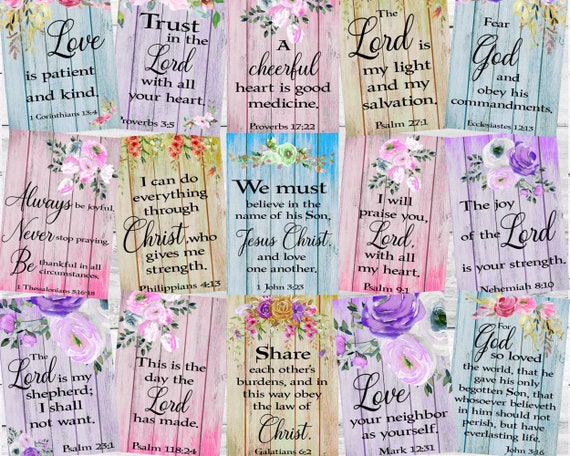 Bible Verse Printable Cards Lunch Box Notes Printable | Etsy