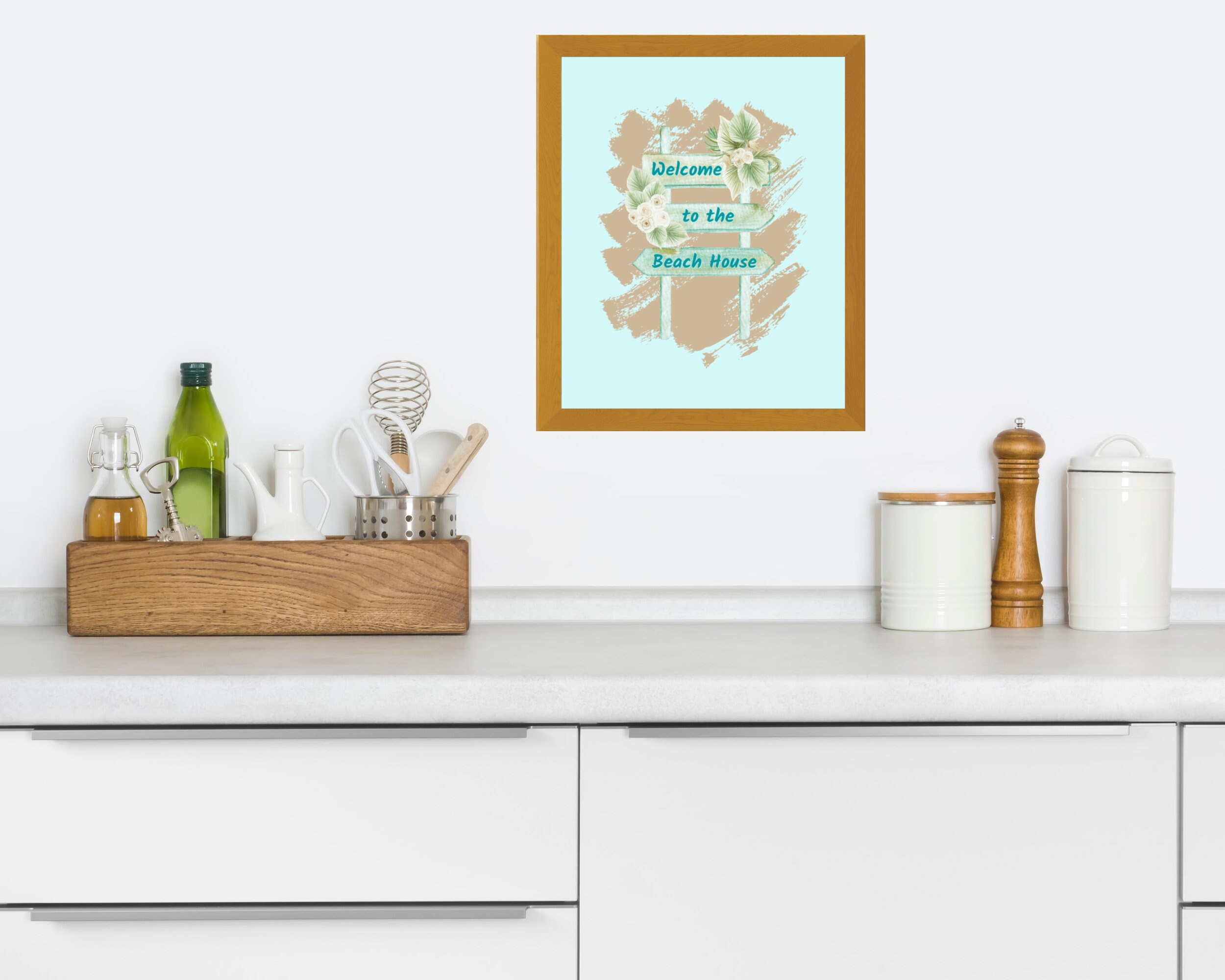 Welcome Beach House, Wall Art Printable, Printable Home Decor, Welcome ...