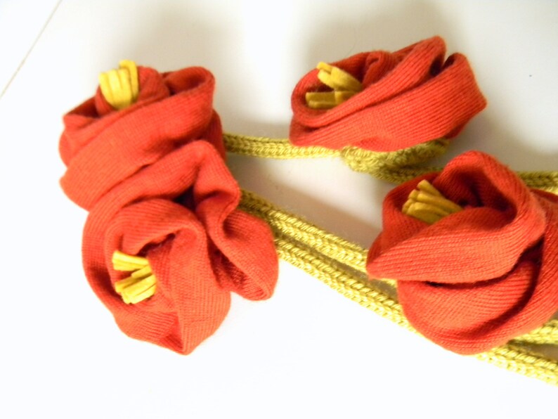 Knit Flower Brooch Contemporary Big Bold Jewelry Statement | Etsy