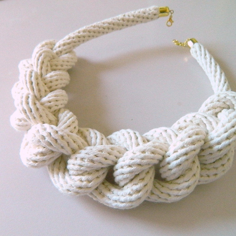 Knot Rope Necklace - Etsy