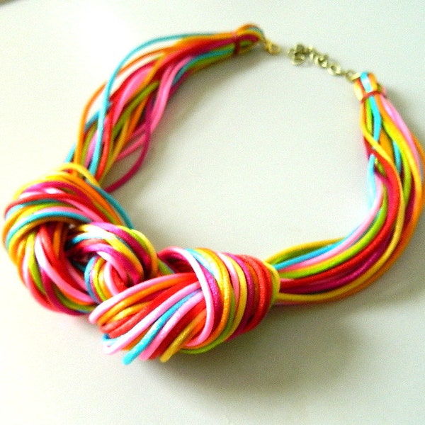 Fiber Necklace - Etsy