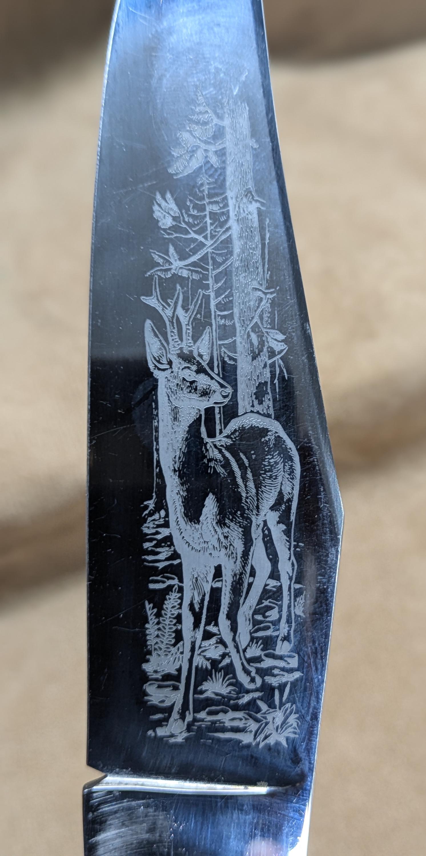 Large Vintage Navaja Folding Knife: Rare, Made in ITALY, LEPRE, MINT ...