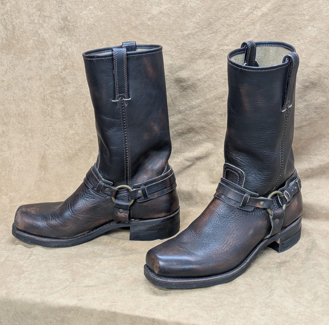 Vintage Men's Leather Cowboy Boots Size 11 1/2: FRYE, Made in USA ...