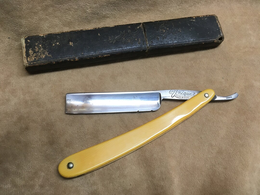 Rare Vintage German Straight Razor With Box - Etsy