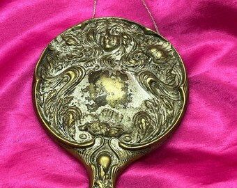 Repousse Hand Mirror | Etsy