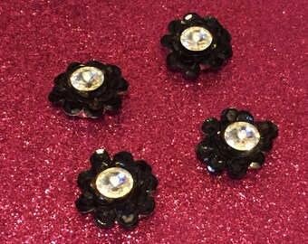 Rhinestone Button Covers - Etsy