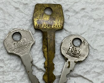 Vintage Car Keys | Etsy