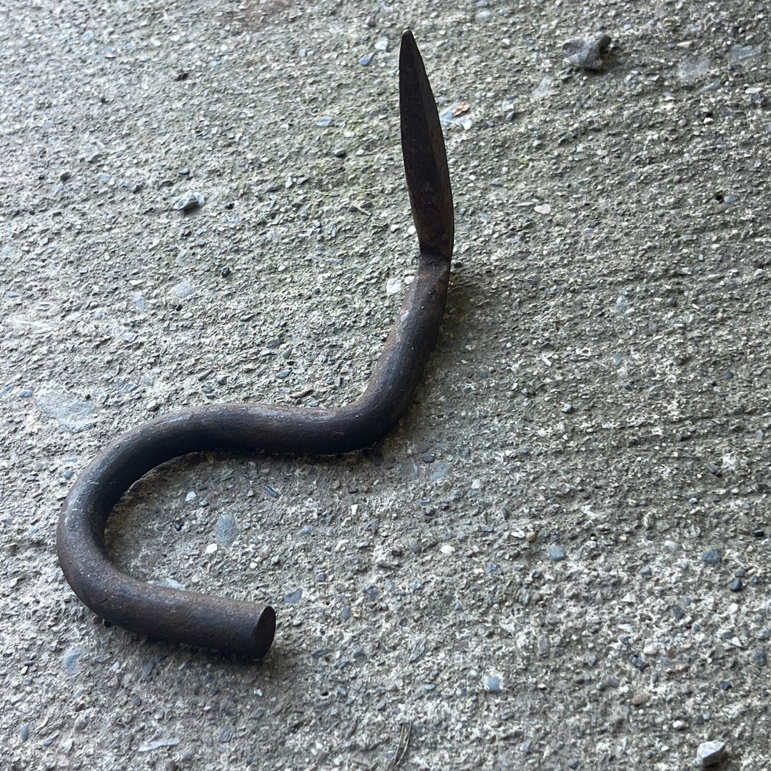 Vintage Rustic Hook . Farm Tool Salvaged Hardware Decor - Etsy
