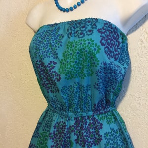Vintage Ruth Clarage Tropical Strapless Shorts Romper, Jumper ~ Hand ...
