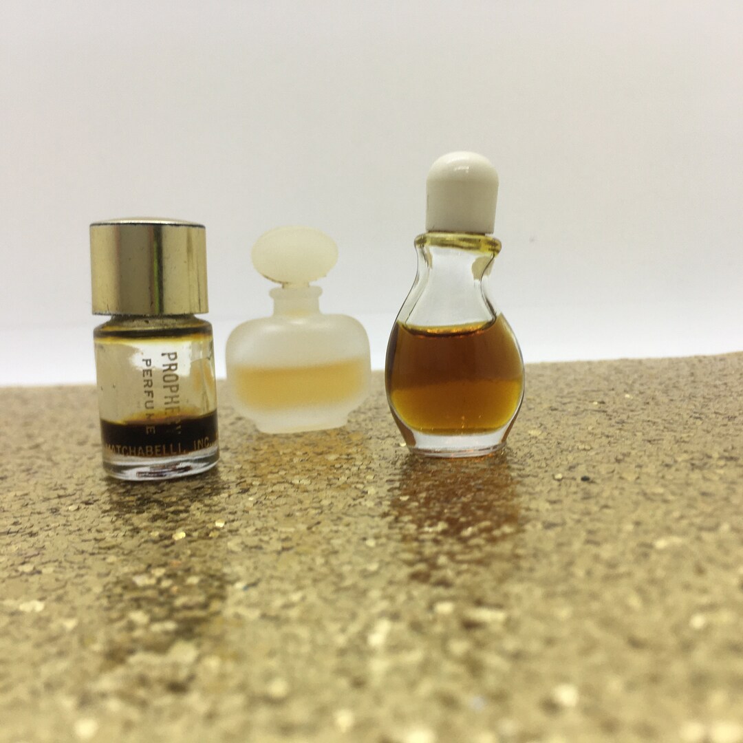 3 Vintage Micro Mini Perfume Bottles ~ Prince Matchabelli Prophecy ...