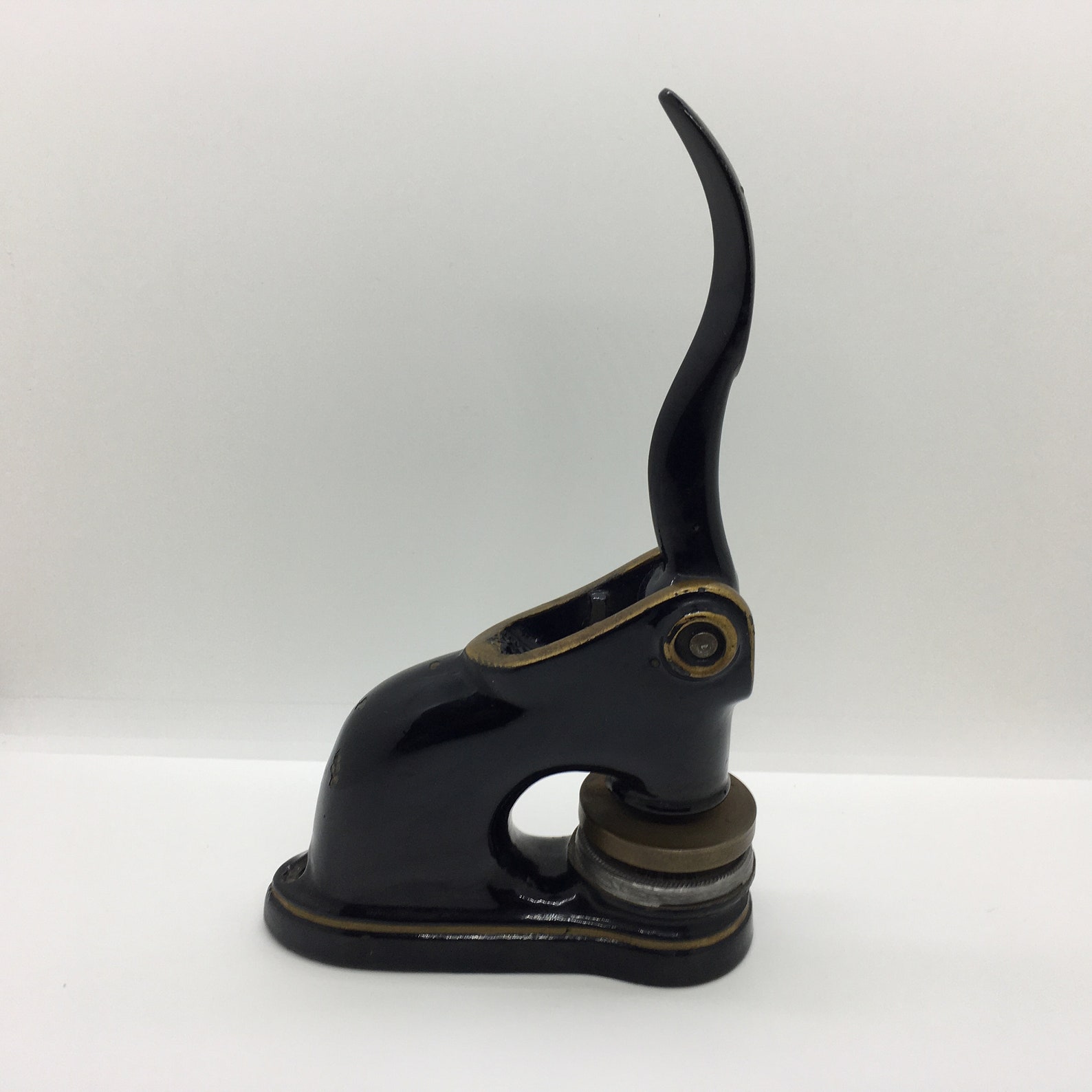 Cast Iron Antique 1900s Corporate Seal Embosser 10th Avenue - Etsy