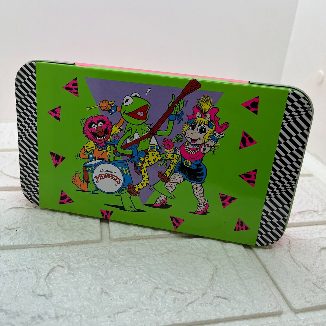 Vintage Muppets Tin ~ Punk Rock New Wave Muppet Band, 1989 Candy Tin ...
