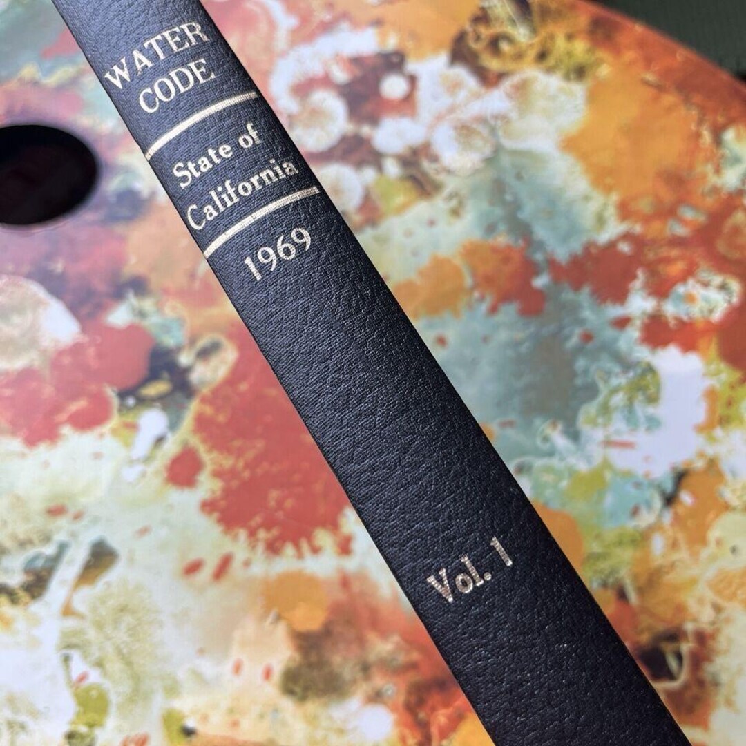 1969 State of California Water Code Vol 1 Vintage Book, Dept of General ...