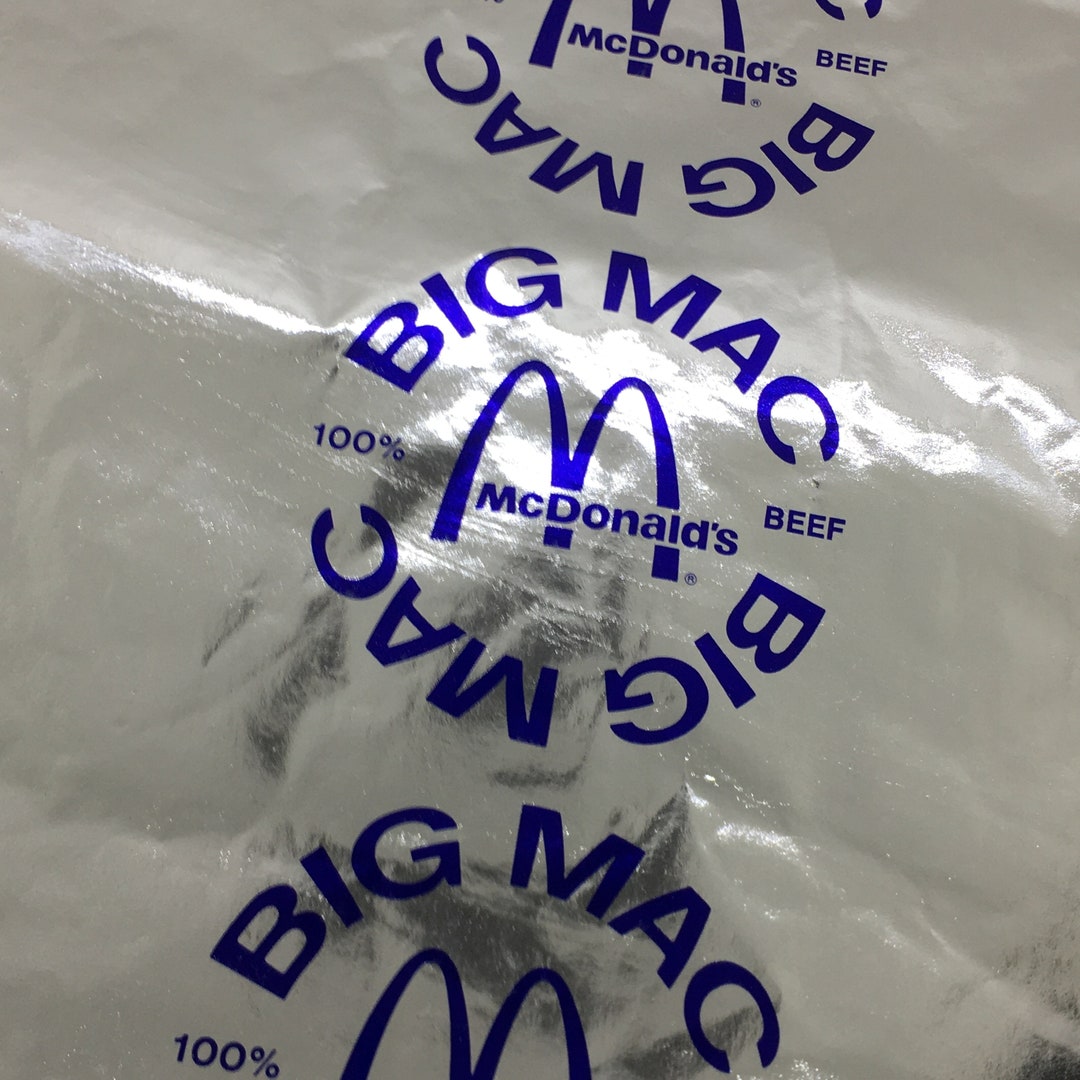 10x Mcdonald's Big Mac Vintage Hamburger Sandwich Wrapper Foil Paper ...