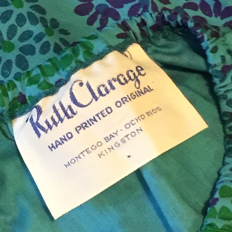 Vintage Ruth Clarage Tropical Strapless Shorts Romper Jumper - Etsy