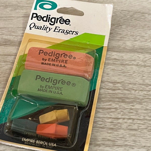 Vintage Erasers - Etsy