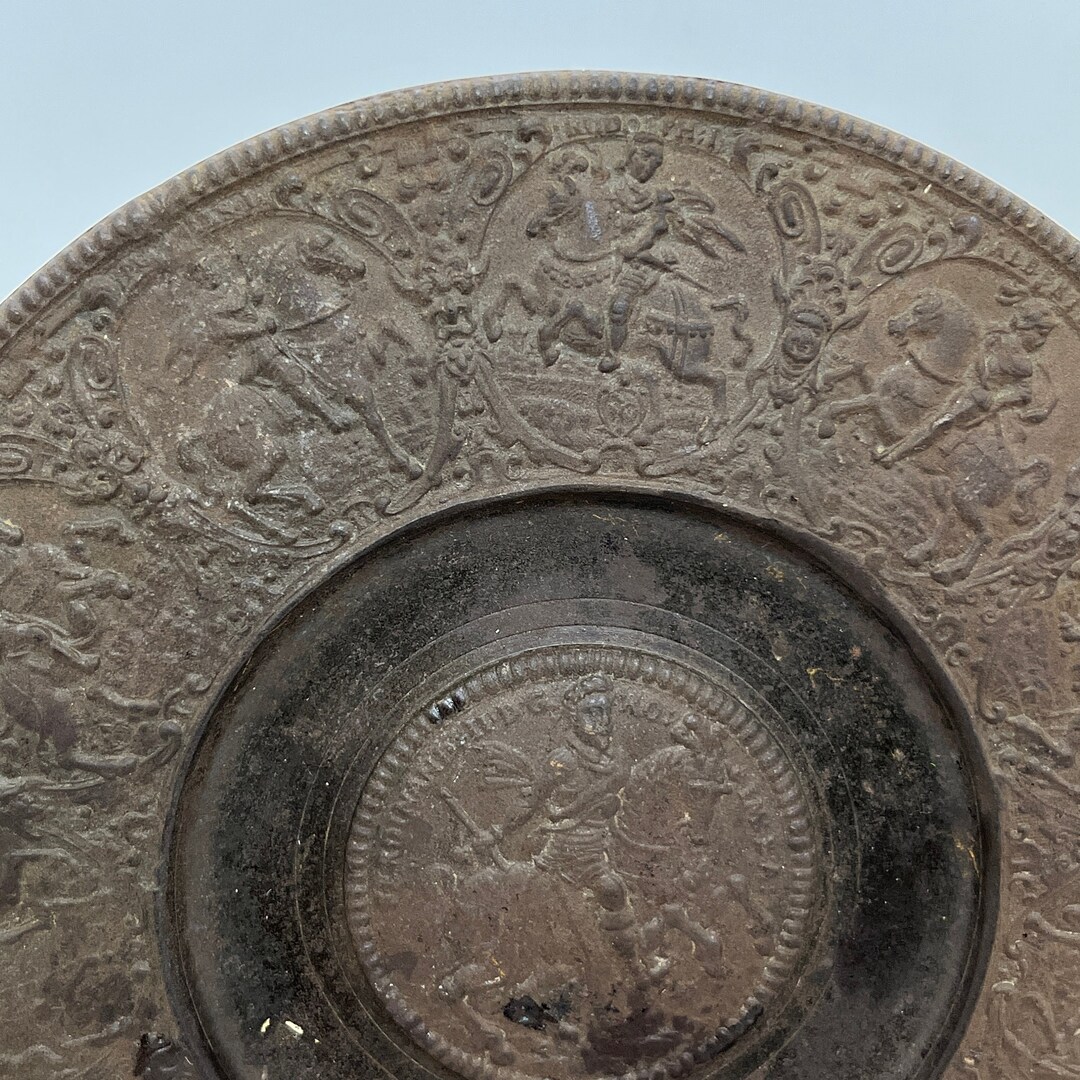 Nuremberg Antique German Metal Plate, Ferdinand II, Holy Roman Empire ...