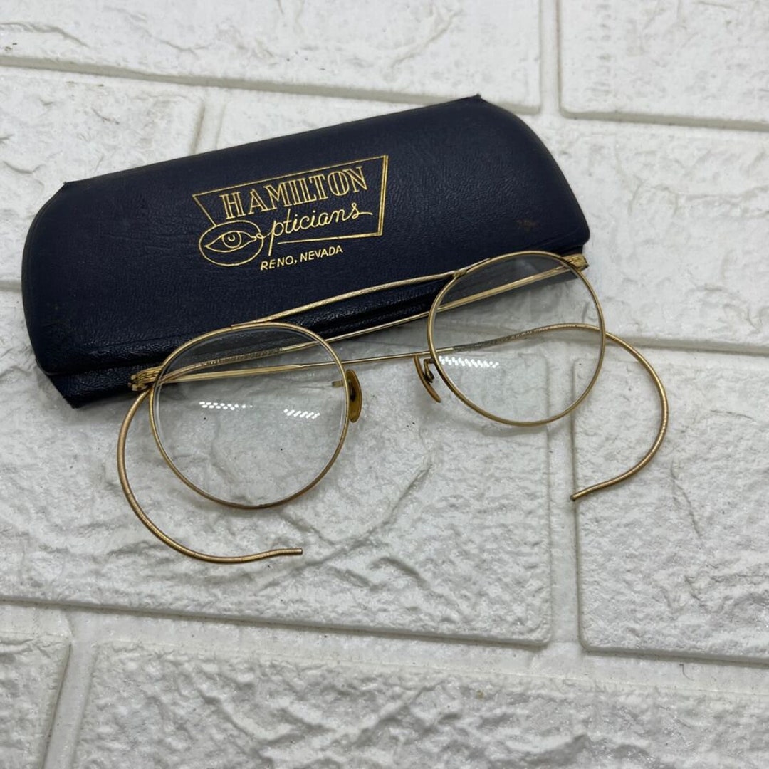 Arco Vintage Wire Frame Eyeglasses HIBO Bifocals - 1/10 12K GF Gold ...